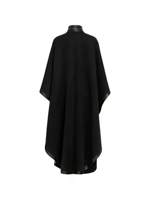 Elie Saab Leather Trimmed Cape