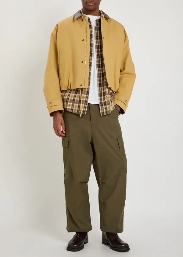 Rhude Parachute Linen-blend Cargo Trousers