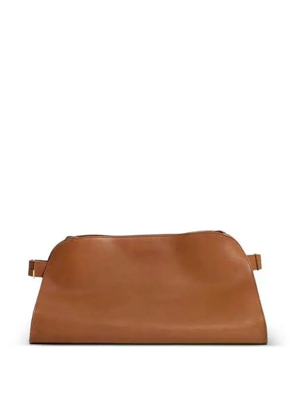 THE ROW Leather Clutch Bag - Brown