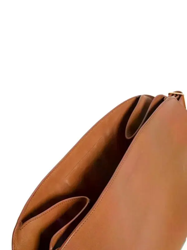 THE ROW Leather Clutch Bag - Brown