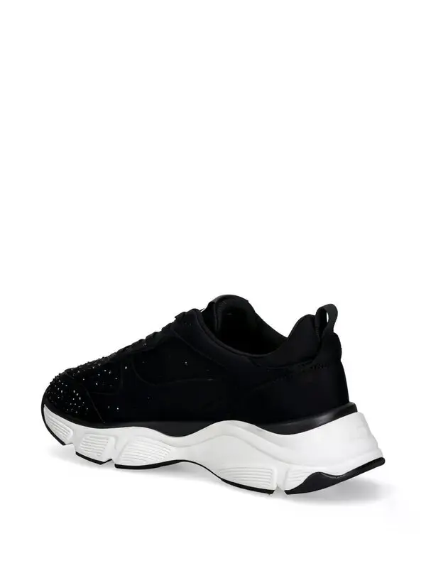 Moschino Embellished Lace-up Sneakers