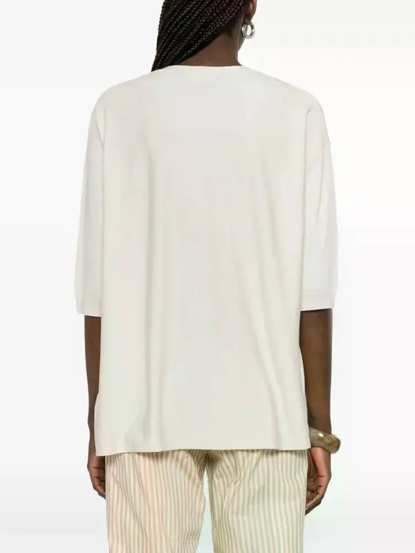 Hemisphere V-neck Button Cardigan