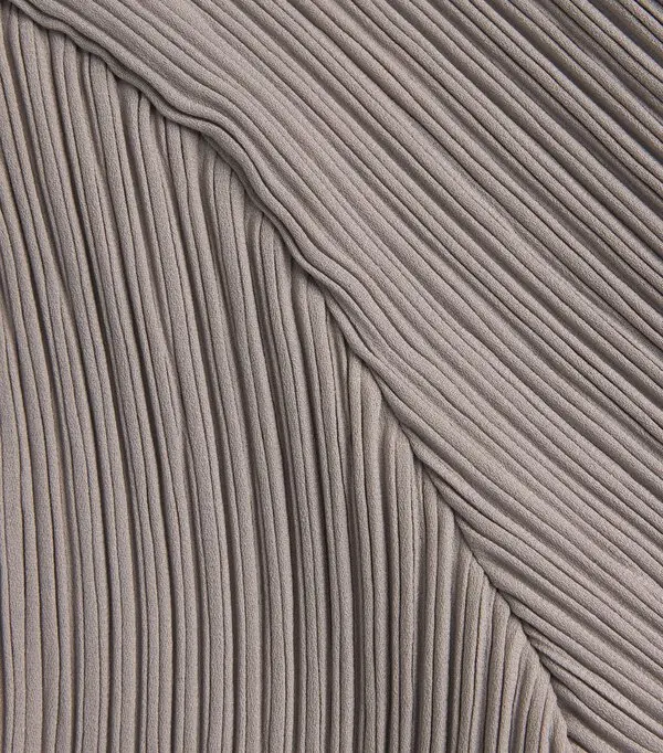 Issey Miyake High Neck Pleated Top