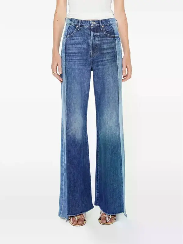 MOTHER Fray Wide Leg Jeans