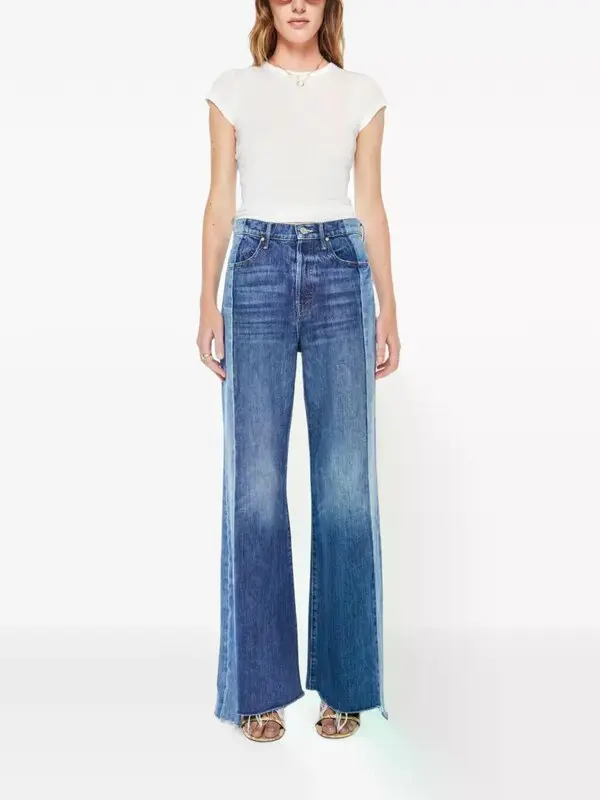 MOTHER Fray Wide Leg Jeans