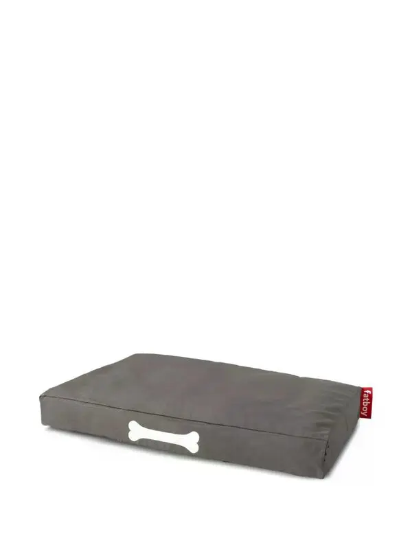 FATBOY Bone Motif Dog Cushion - Grey