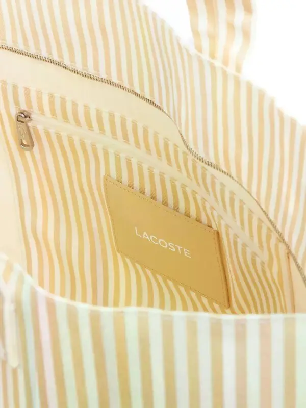 Lacoste Striped Tote Bag