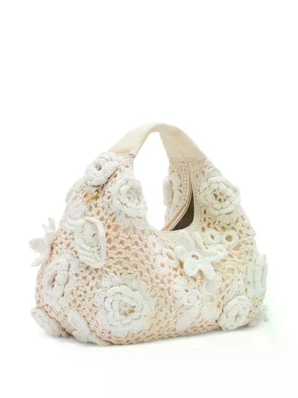 GANNI Floral Crochet Mini Bag