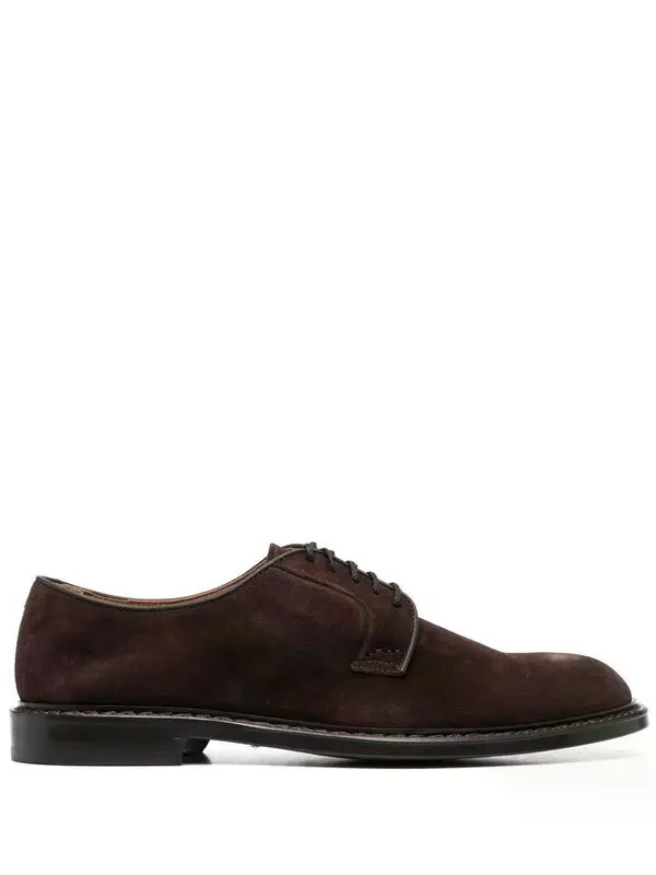 DOUCAL'S Lace-up Suede Derby Shoes