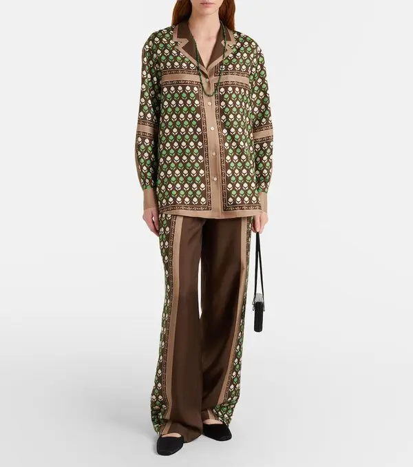 Tory Burch Printed Silk Shirt