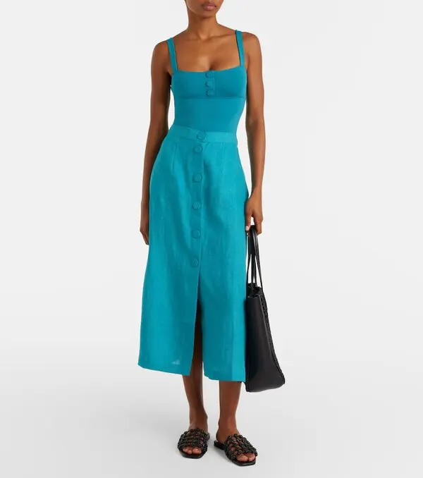 ERES Linen Midi Skirt