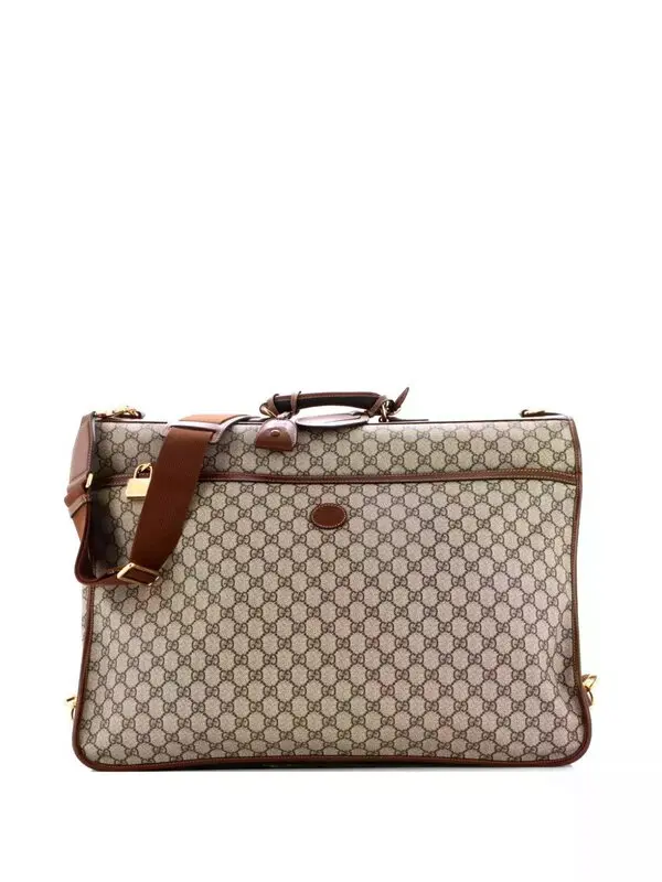 Gucci Gg Coated Canvas Travel Bag
