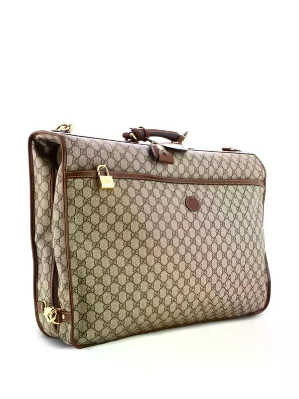 Gucci Gg Coated Canvas Travel Bag