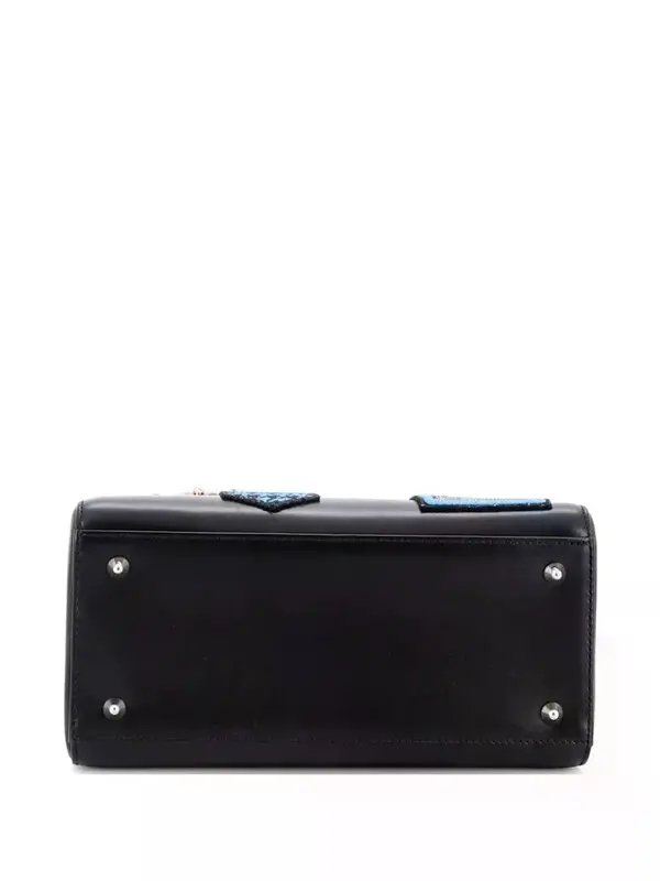 Dior Lady Patch Embellished Leather Medium Satchel
