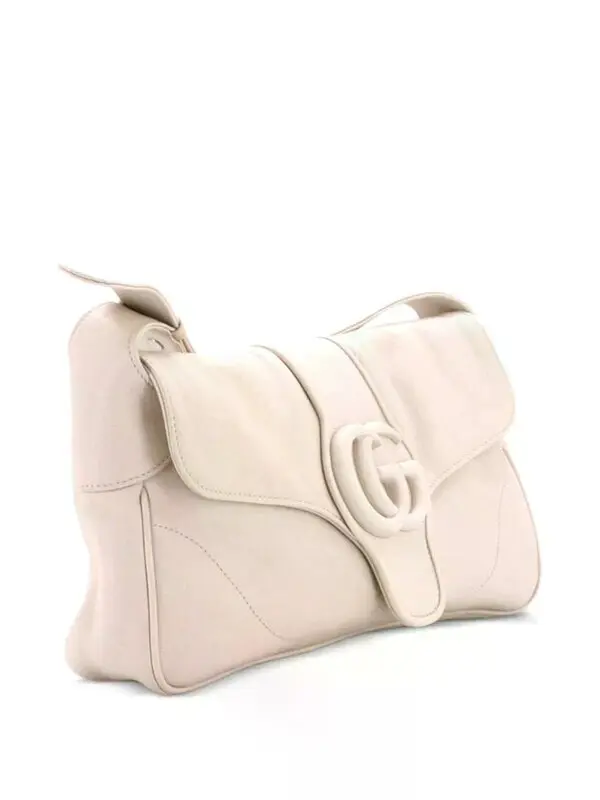 Gucci Monochrome Aphrodite Leather Small Shoulder Bag - White