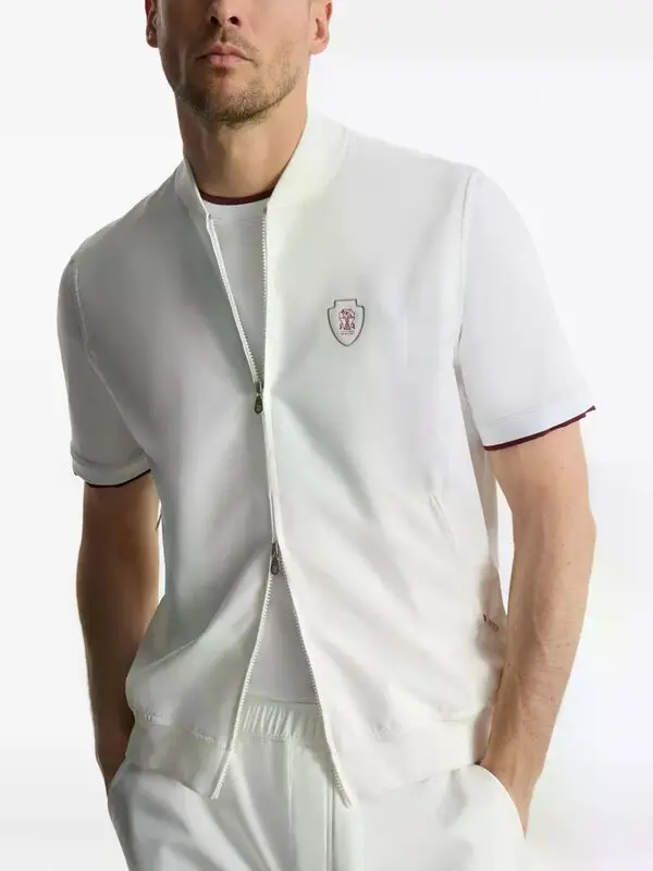 Brunello Cucinelli Nylon Vest With Logo Detail
