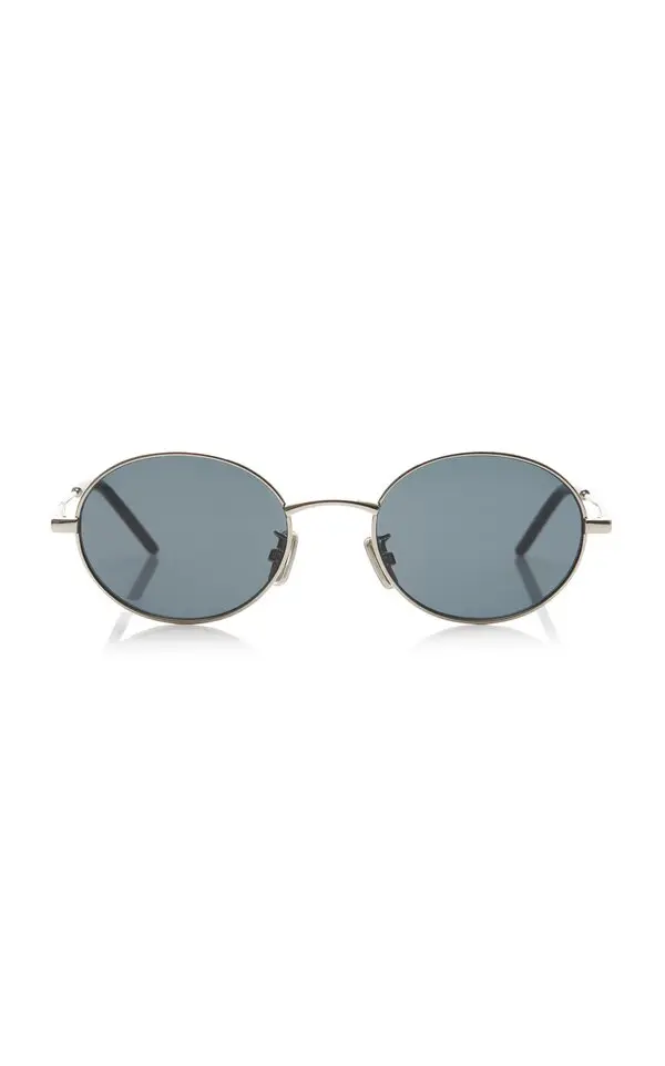 Givenchy City Round-frame Metal Sunglasses - Grey