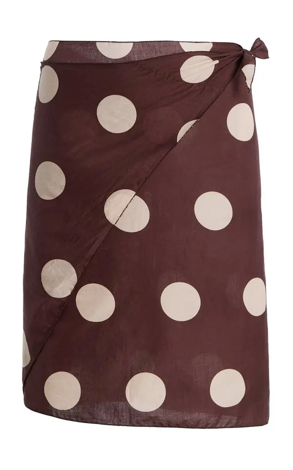 JUILLET Mia Polka-dot Sarong - Brown