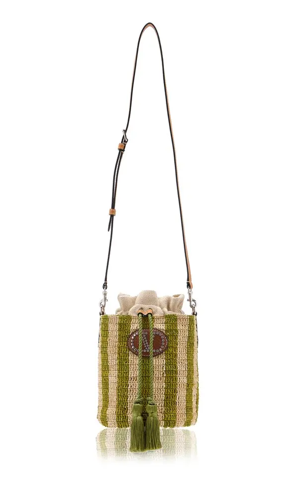 Valentino Garavani Vlogo Signature Small Crochet Bucket Bag - Multi