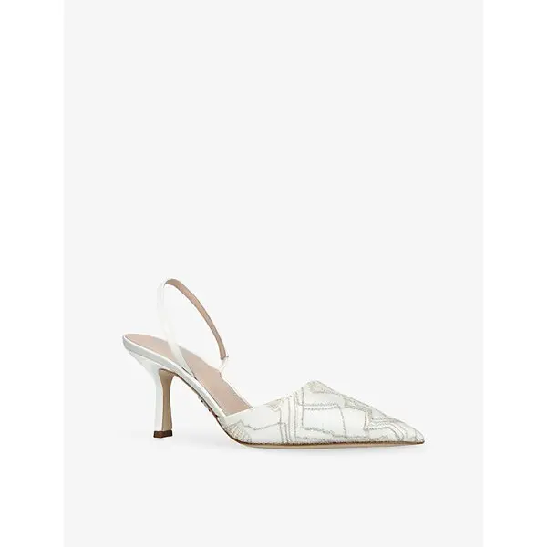 Rodo Assia 80 Satin Slingbacks