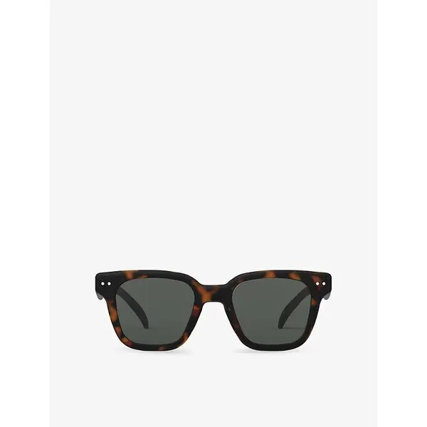 IZIPIZI Sun Road Tortoiseshell Rectangle-frame Acetate Sunglasses