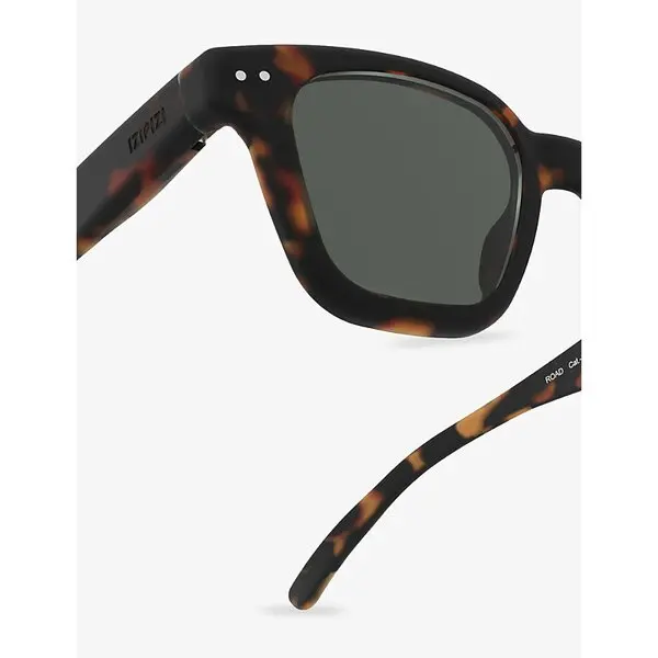 IZIPIZI Sun Road Tortoiseshell Rectangle-frame Acetate Sunglasses