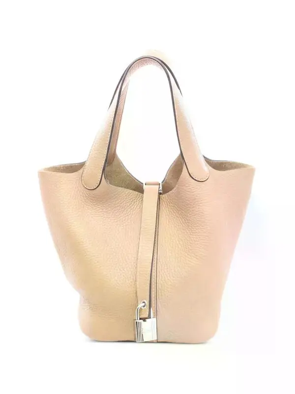 Hermès Leather Tote Bag - Neutrals