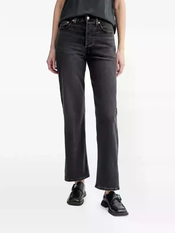 LEVI'S Ribcage Straight Leg Jeans - Grey