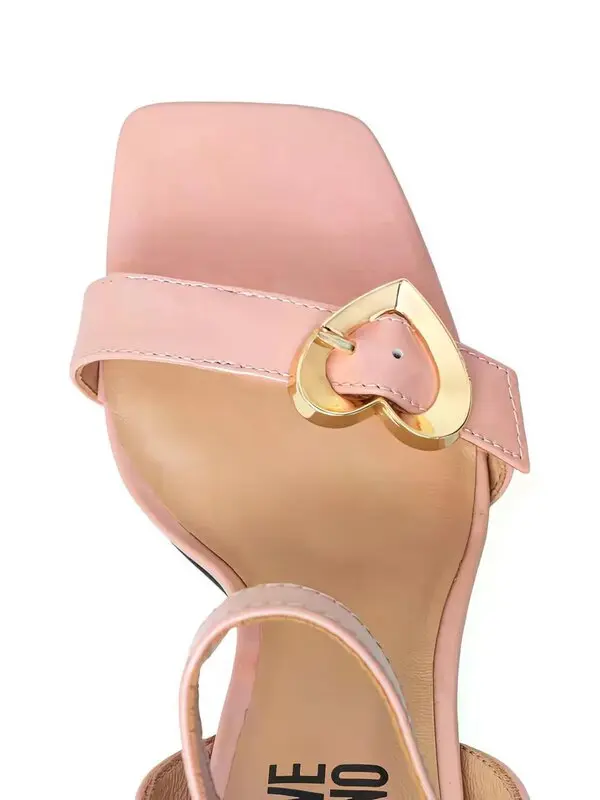 Moschino Heart Buckle Strap Sandals