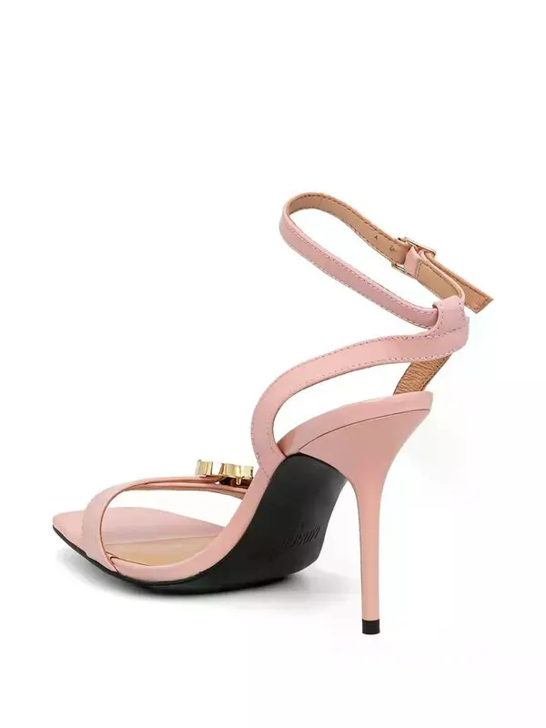 Moschino Heart Buckle Strap Sandals