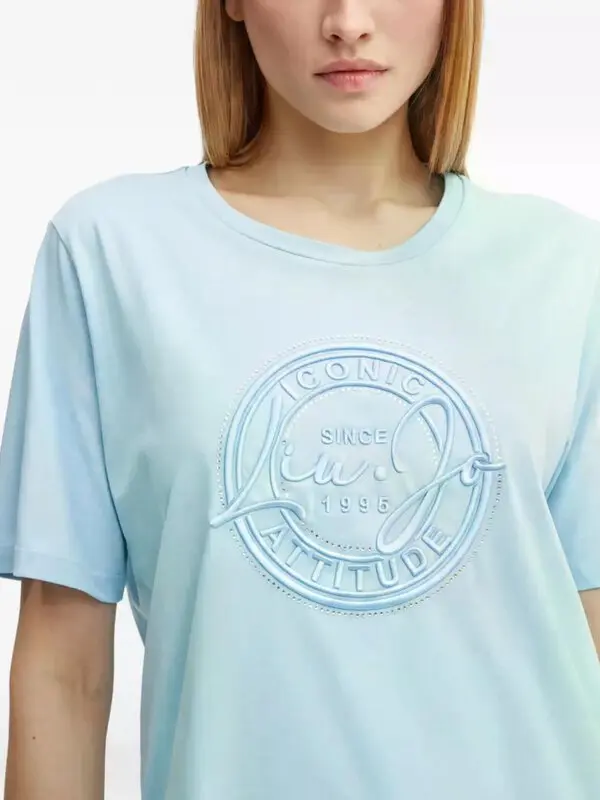 Liu Jo Logo Embellished T-shirt