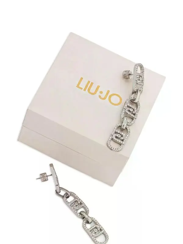 Liu Jo Chain-link Embellished Drop Earrings