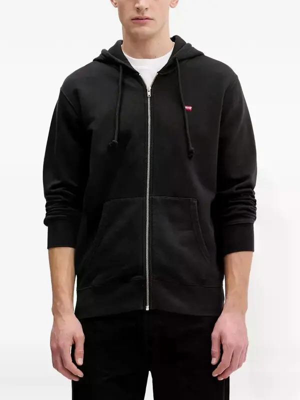 LEVI'S Zip Hooded Sweatshirt - Black