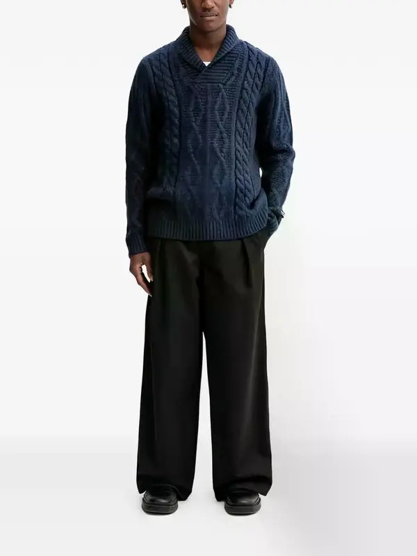 LEVI'S Cable Knit Shawl Collar Sweater