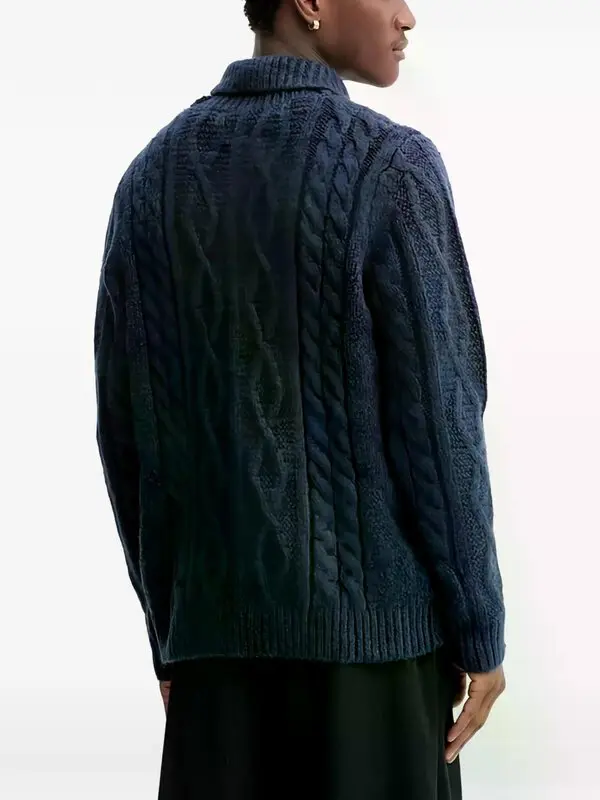 LEVI'S Cable Knit Shawl Collar Sweater