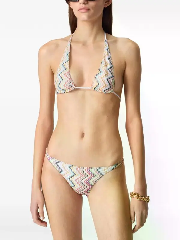 Missoni Zig-zag Raschel Knit Bikini