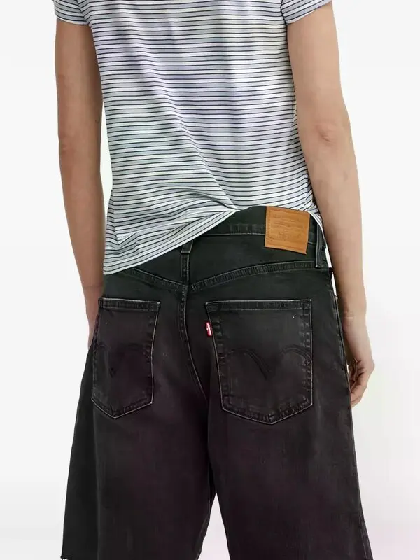 LEVI'S Frayed Hem Denim Shorts