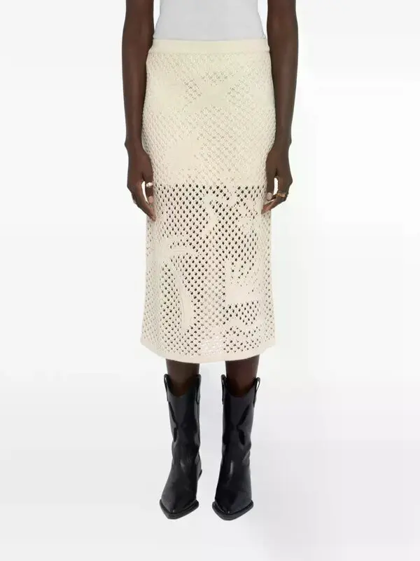 Zadig&Voltaire Open-knit Midi Skirt
