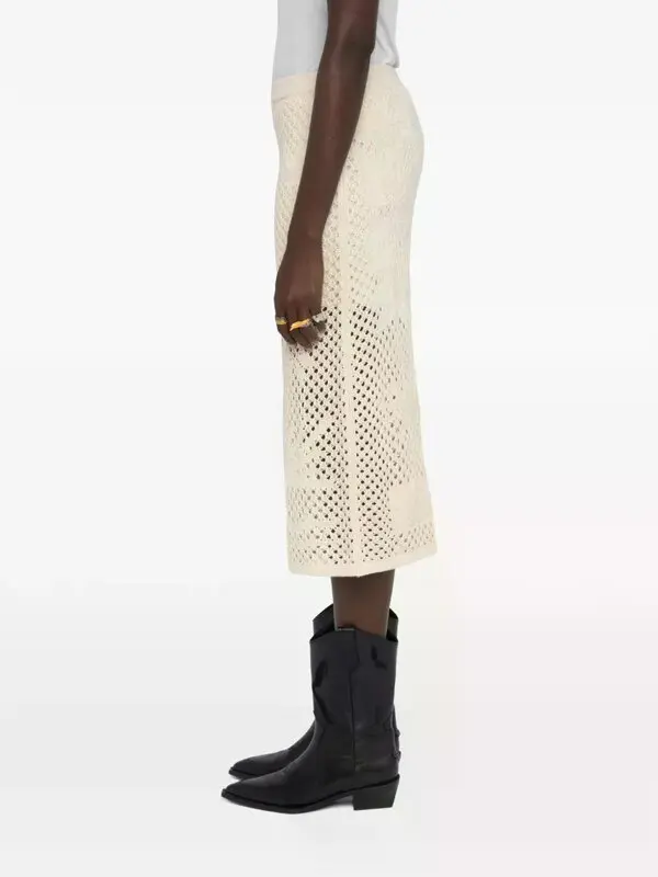 Zadig&Voltaire Open-knit Midi Skirt