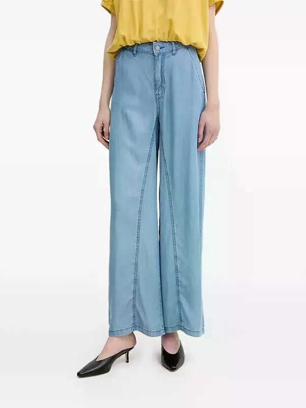 BENETTON Wide Leg Seam Detail Trousers
