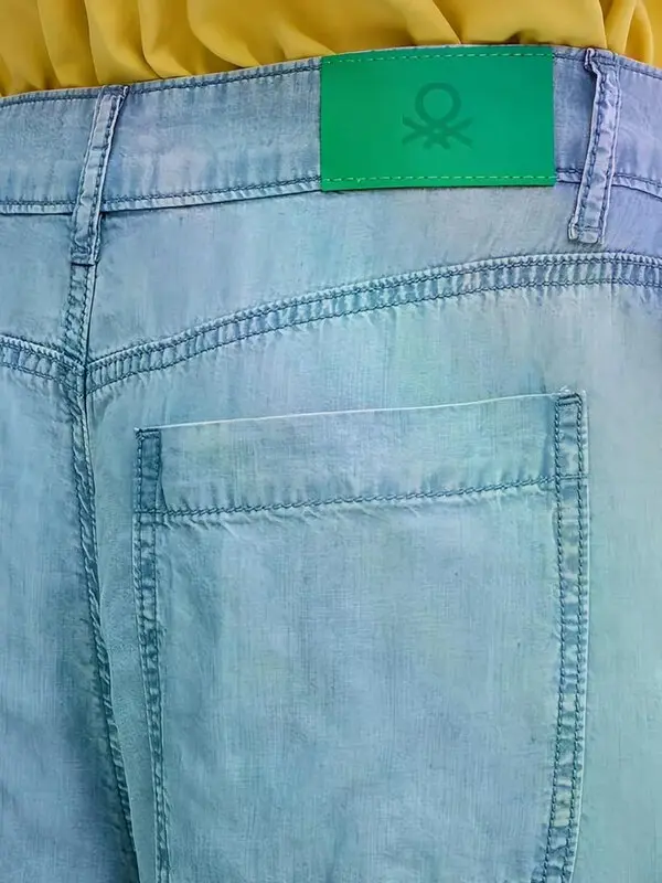 BENETTON Wide Leg Seam Detail Trousers