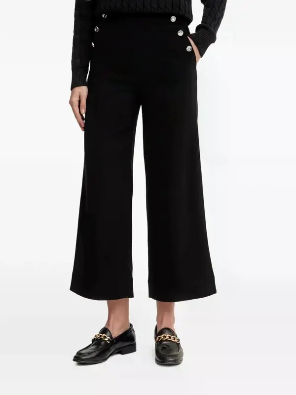 BENETTON Button Detail Wide Leg Trousers