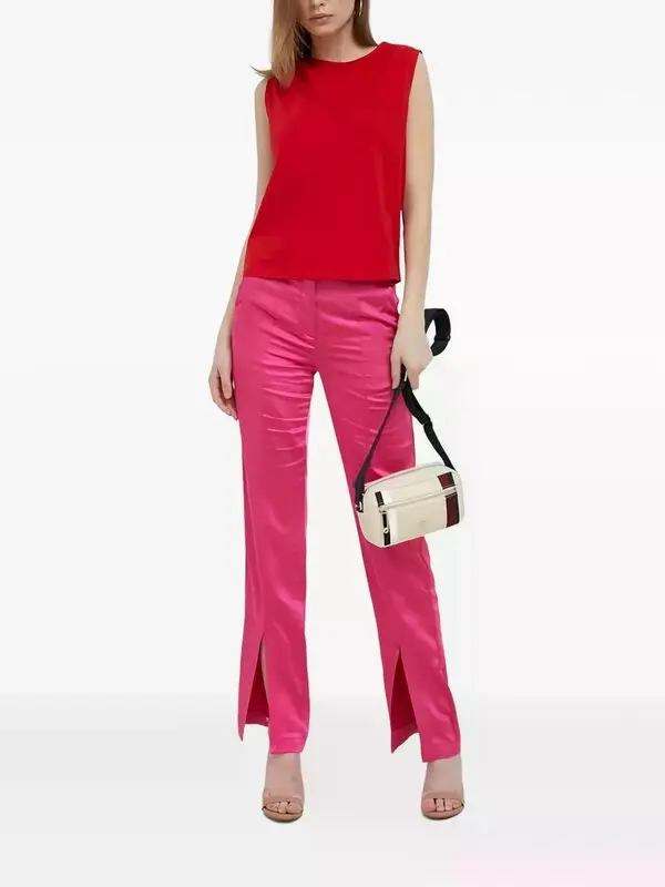 BENETTON Bright Slit Detail Straight Leg Trousers