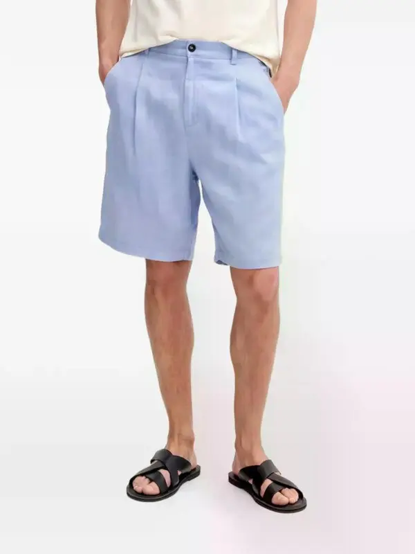 BENETTON Pleated Shorts - Blue