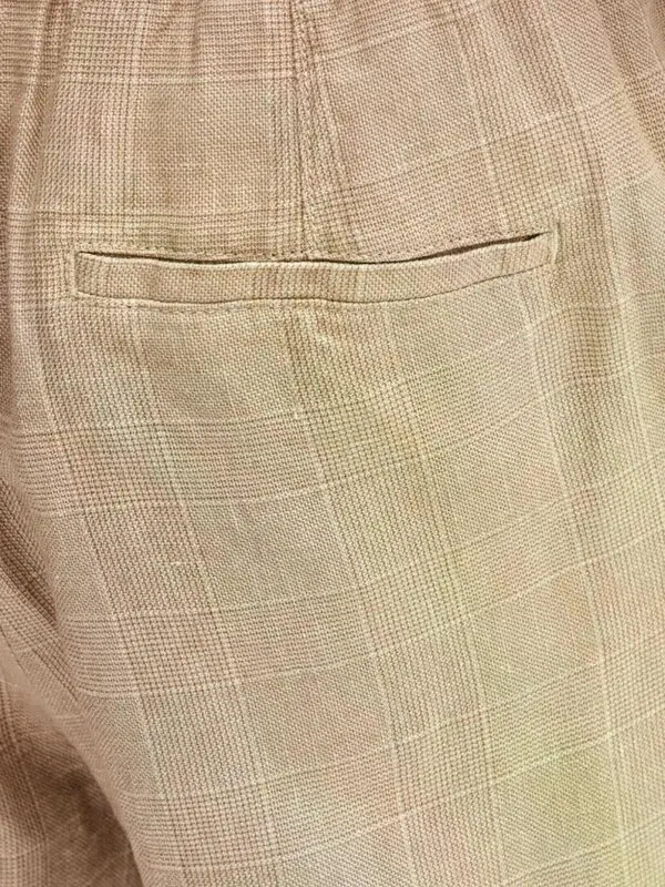 BENETTON Check Pattern Chino Shorts