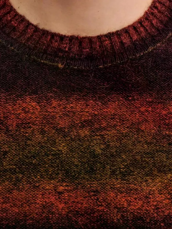 BENETTON Striped Crew Neck Knitwear