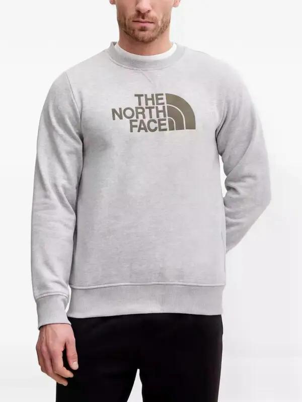 The North Face Logo-print Crew-neck Sweatshirt - Grey