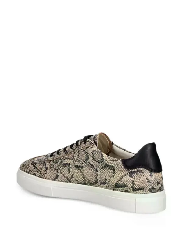 VAGABOND SHOEMAKERS Panelled Snakeskin Print Lace-up Sneakers