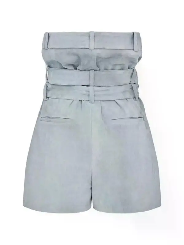THE MANNEI High-rise Belted Shorts