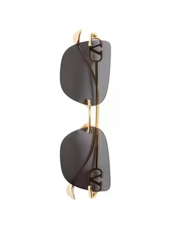 Valentino Garavani Rimless Cat Eye Sunglasses With Vlogo Detail